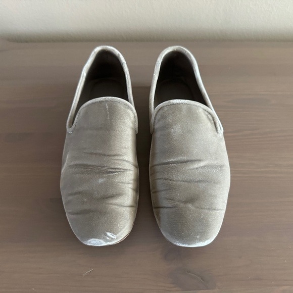 Vince | Shoes | Vince Bray Velvet Smoking Slippers Loafer In Grey ...